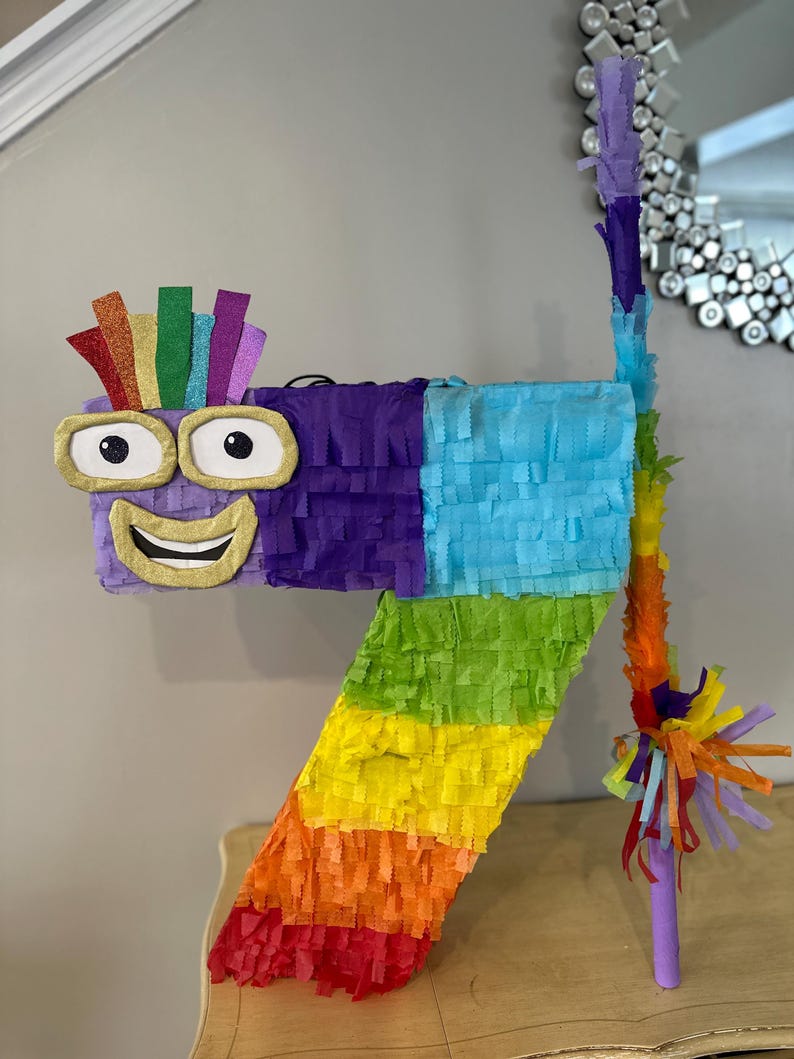 Numberblocks Pinata Handmade, Numberblocks Inspired Piñata/pinata ...