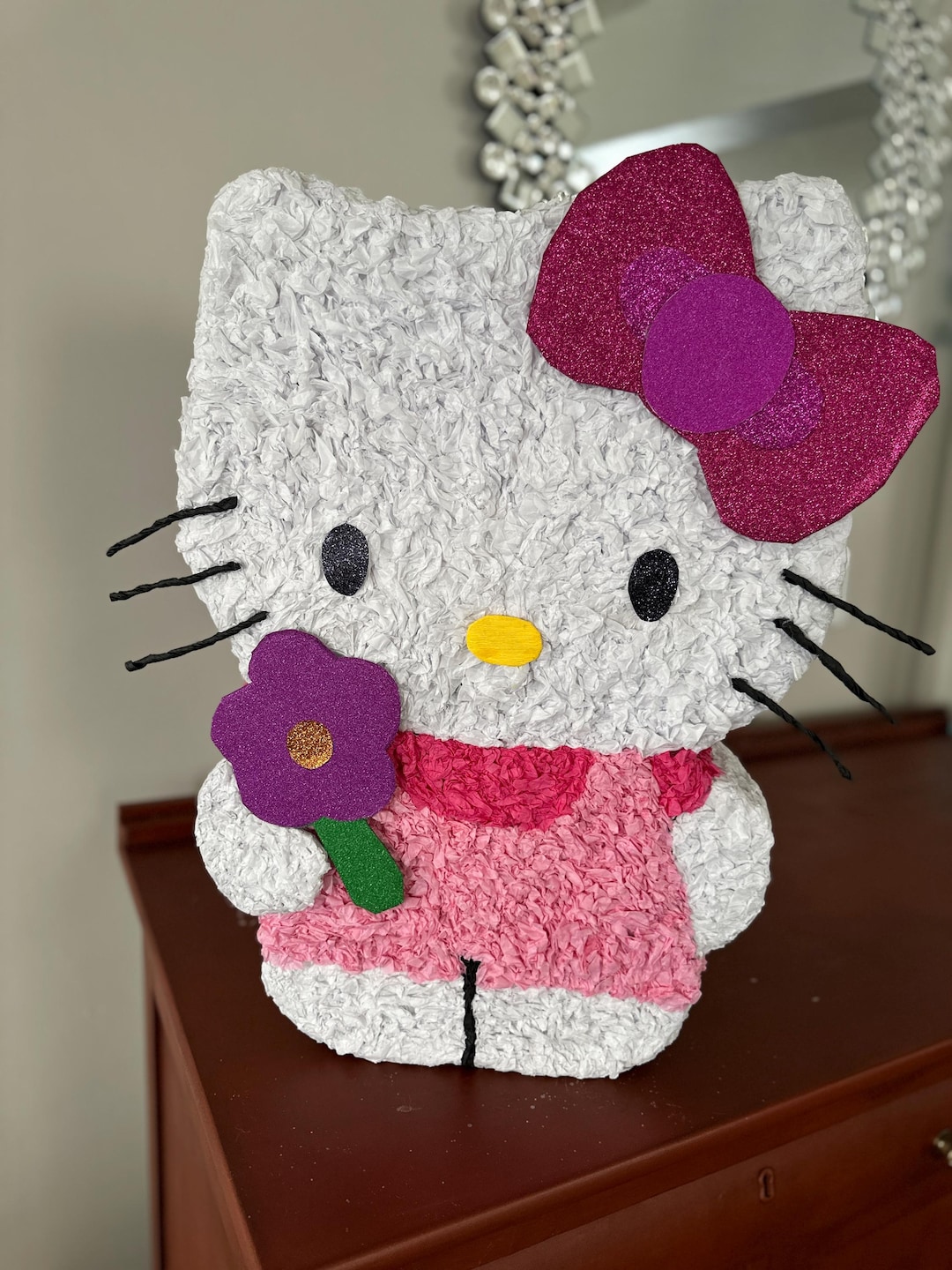 Hello Kitty Inspired Piñata: Handmade Party Decor - Etsy