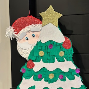 Santa Claus Pinata/piñata, Christmas Pinata, Christmas Decor, Christmas ...