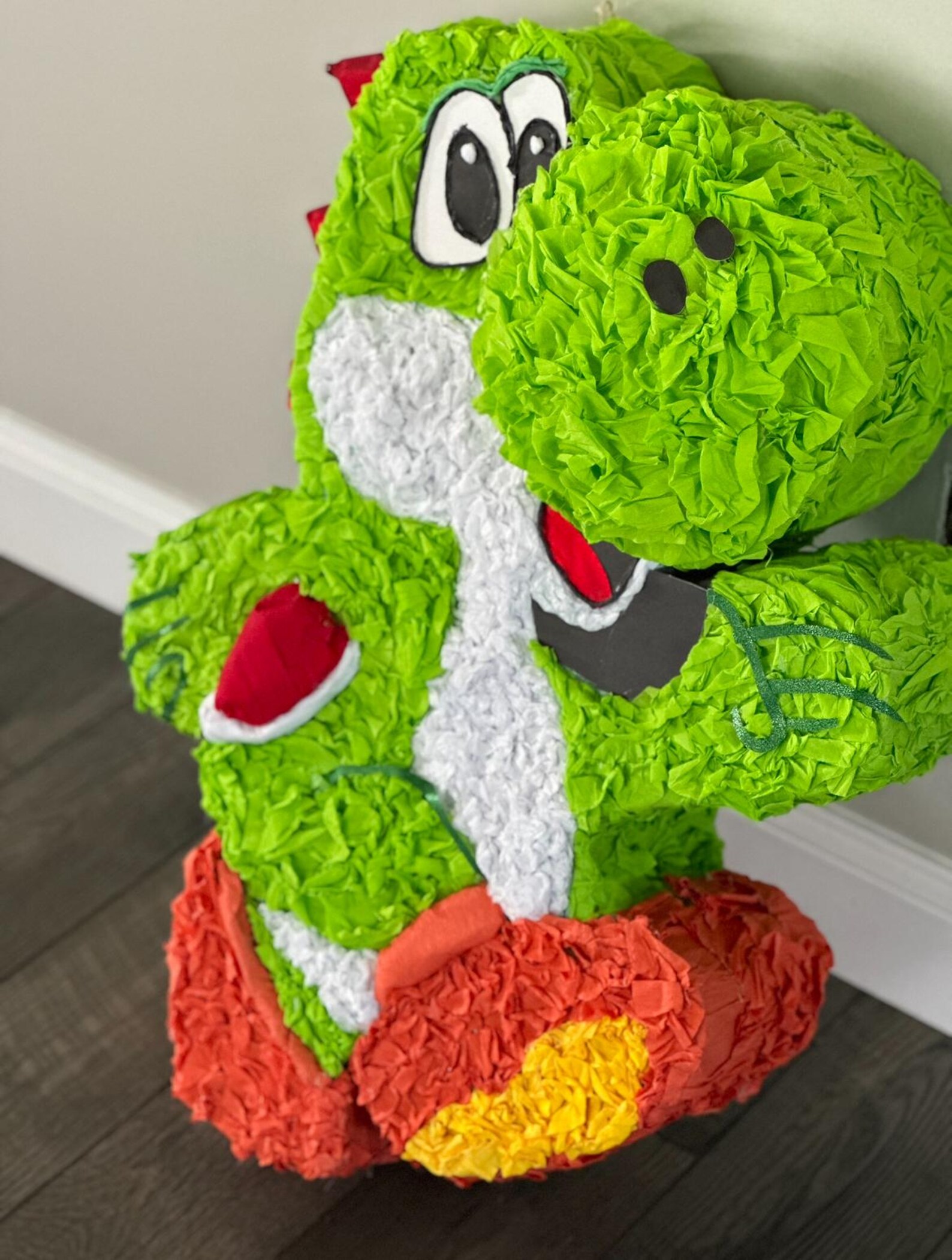 Yoshi Inspired Piñata/pinata Big 28in'' , Piñata De Yoshi, Mario Bros ...