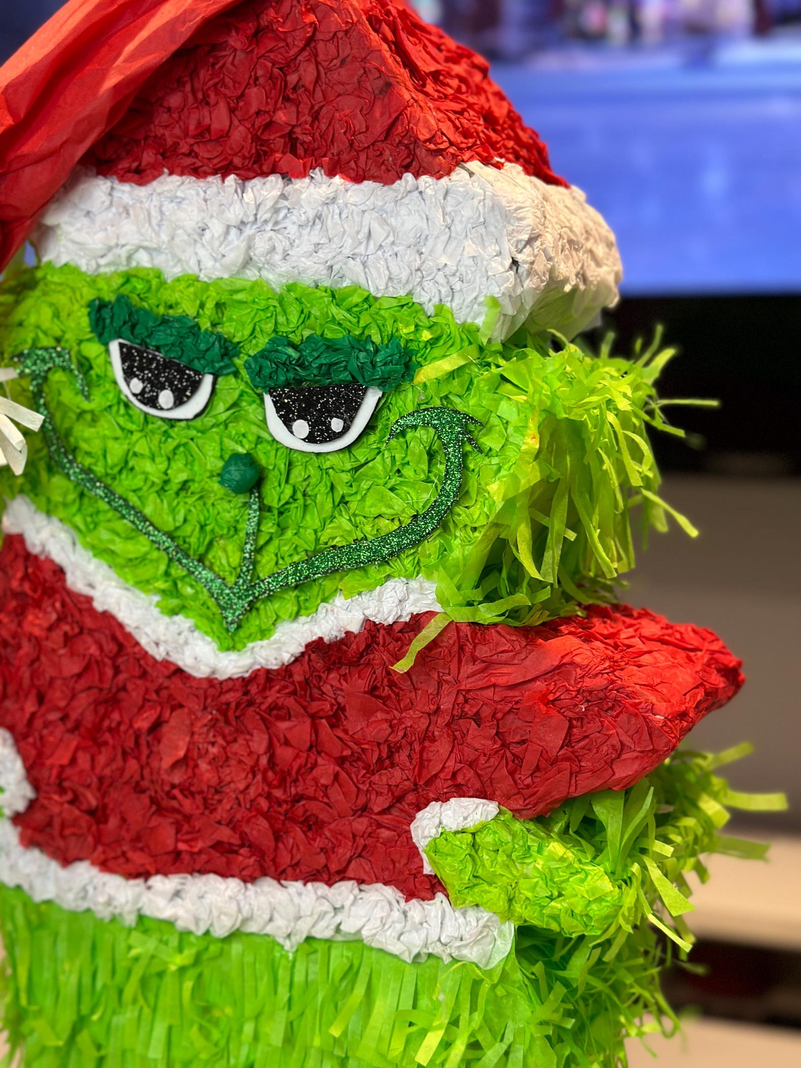 Grinch Inspired Pinata/piñata, Christmas Pinata, Christmas Decor - Etsy