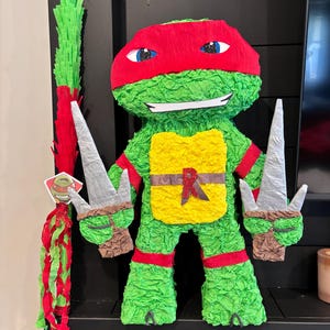 Ninja Turtle Inspired Pinata, Raphael Piñata, Teenage Mutant Ninja Turtles Piñata Inspired - Etsy