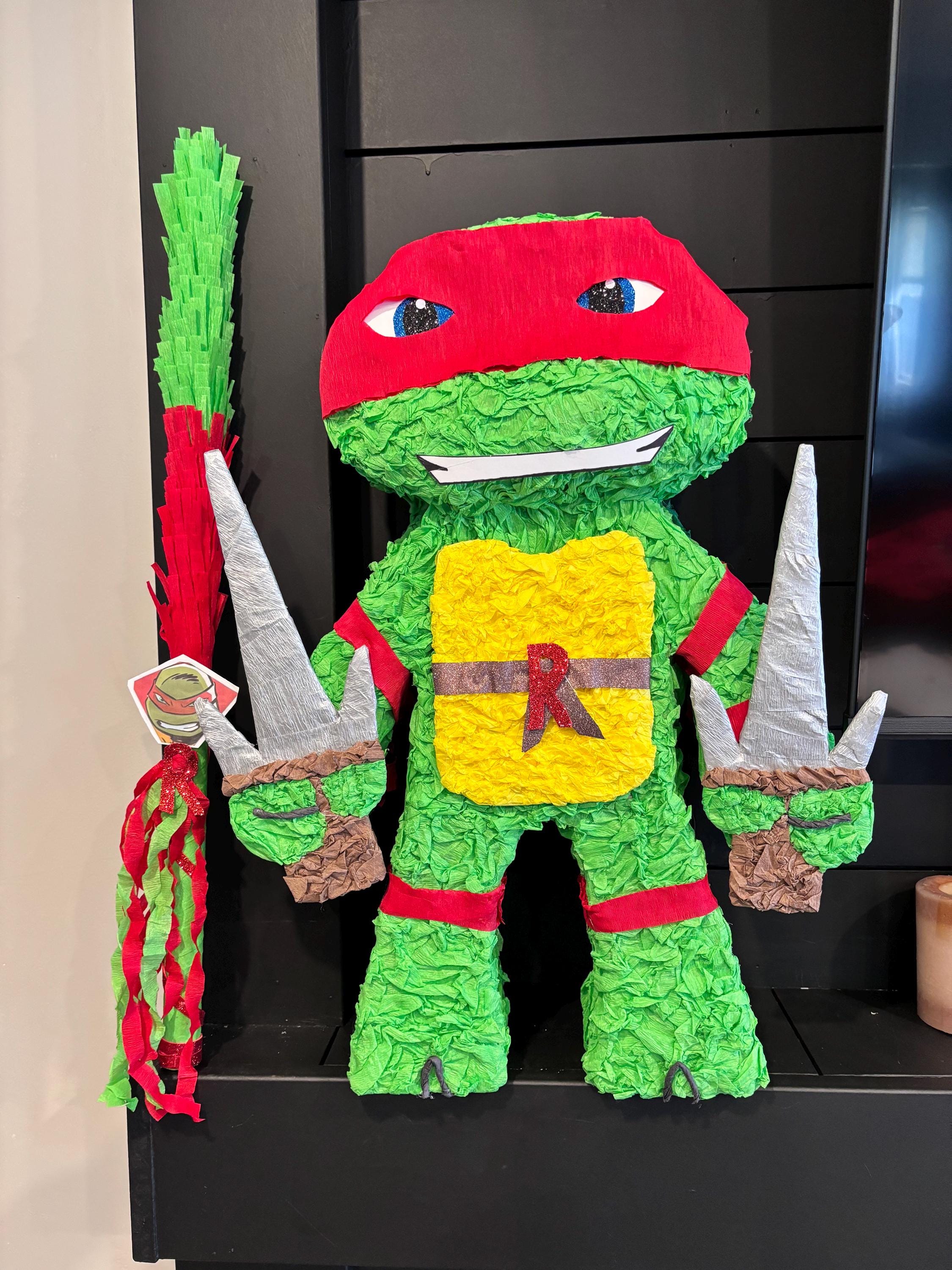 Ninja Turtle Inspired Pinata, Raphael Piñata, Teenage Mutant Ninja ...