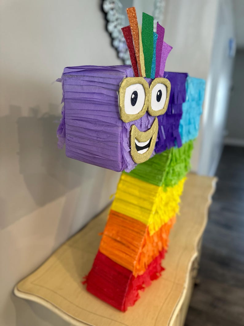 Numberblocks Inspired Piñata/pinata, Piñata De Numberblocks - Etsy