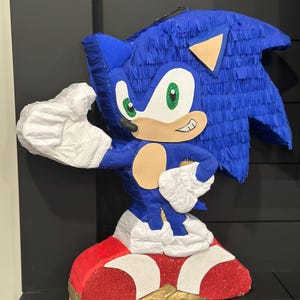 Handmade Sonic Inspired Pinata: Birthday Party Decor - Etsy