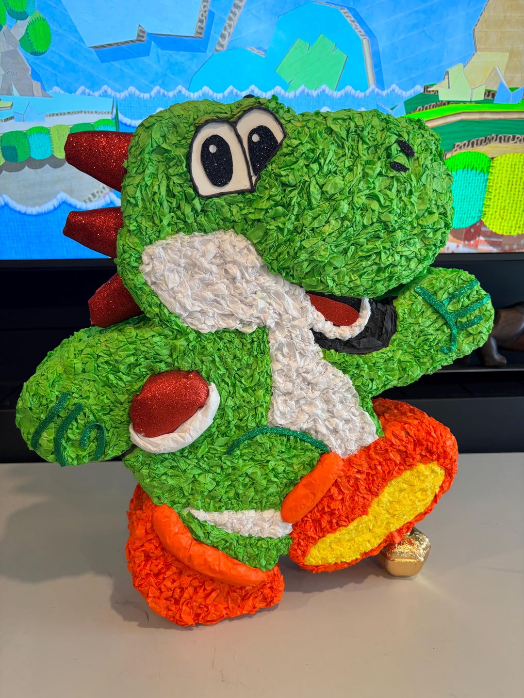 Handmade Yoshi Pinata, Mario Bros Party Decor - Etsy