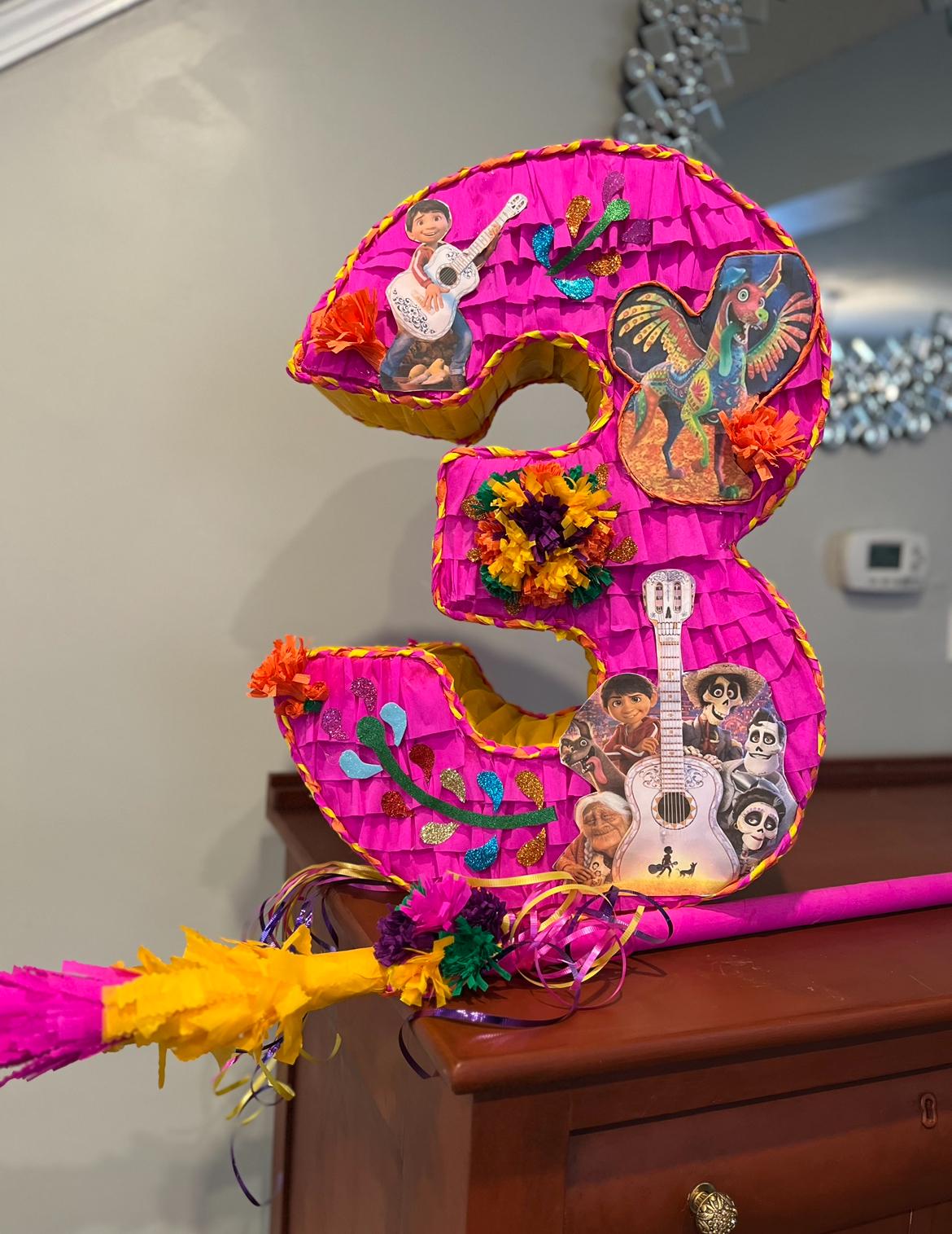 Personalized Number Pinata, Handmade Custom Design Number Pinata, Pick ...