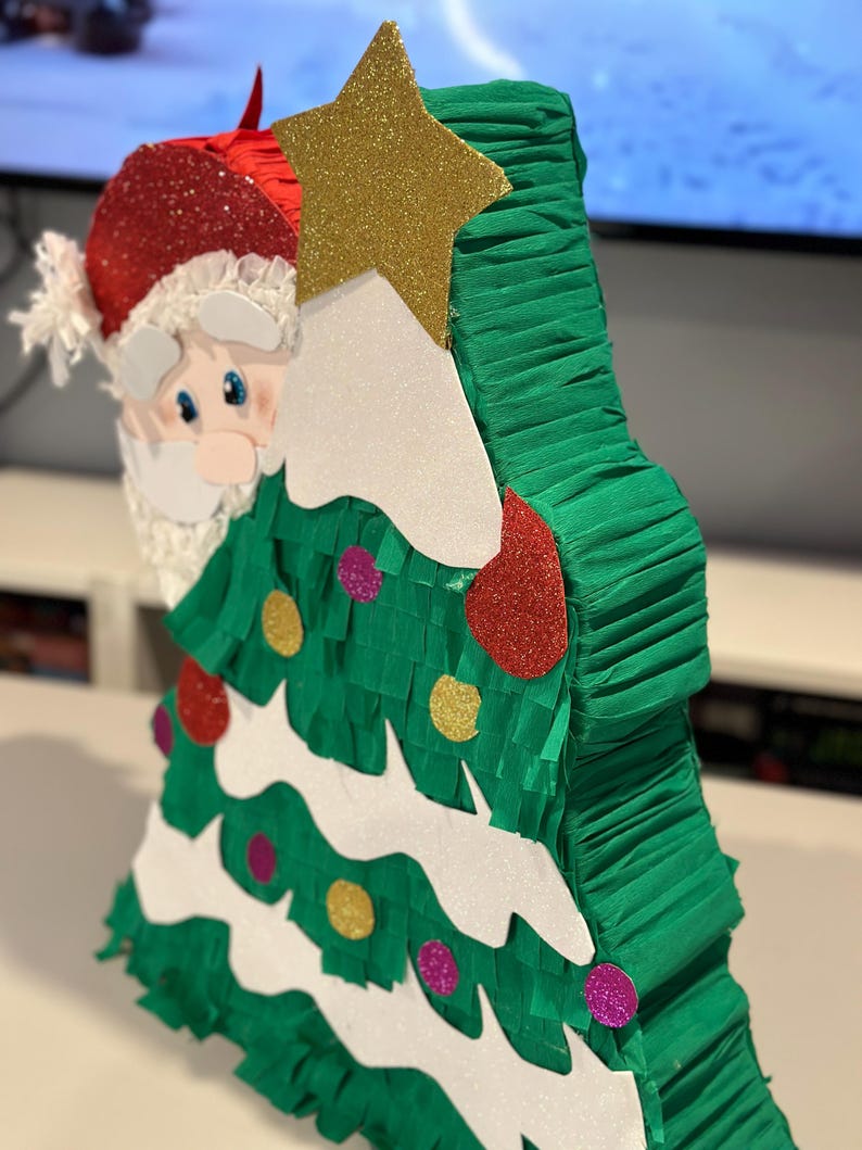 Santa Claus Pinata/piñata, Christmas Pinata, Christmas Decor, Christmas ...