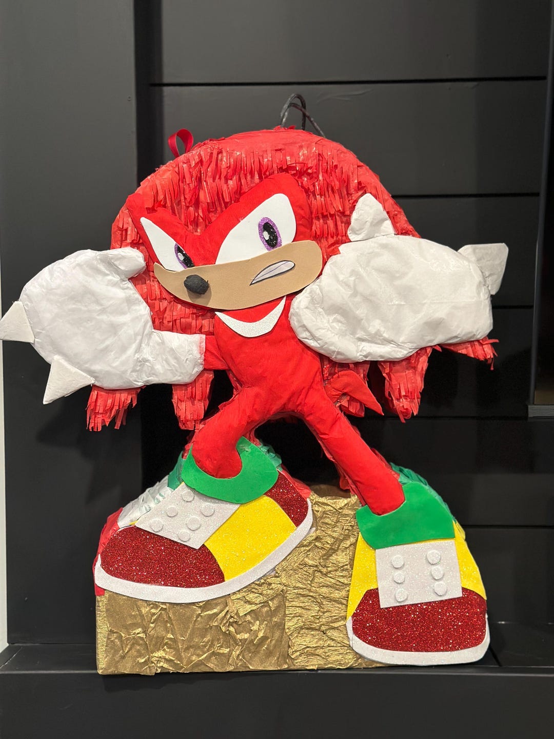 Knuckles Inspired Pinata: Sonic Birthday Party Decor - Etsy