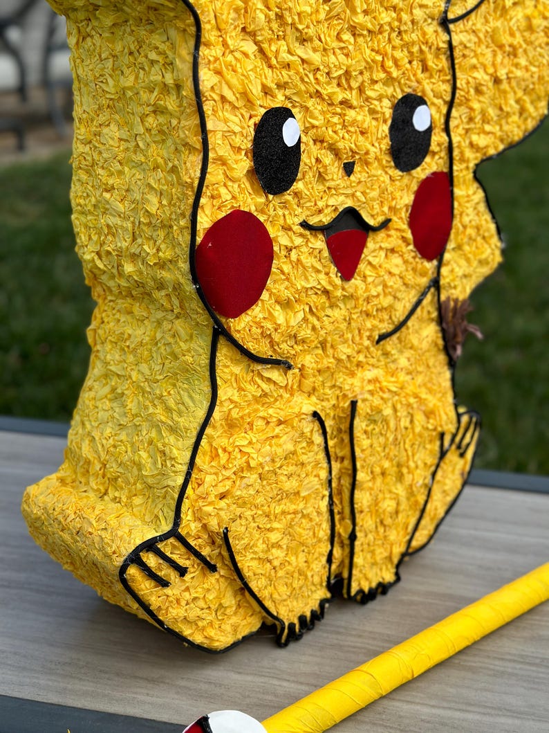 Handmade Pikachu Piñata, Pokemon Party Decor - Etsy