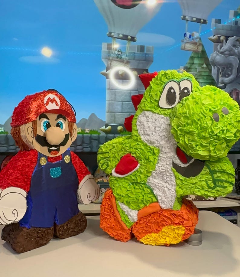 Mario Bros Inspired Piñata/pinata, Mario Themed Piñata/pinata - Etsy