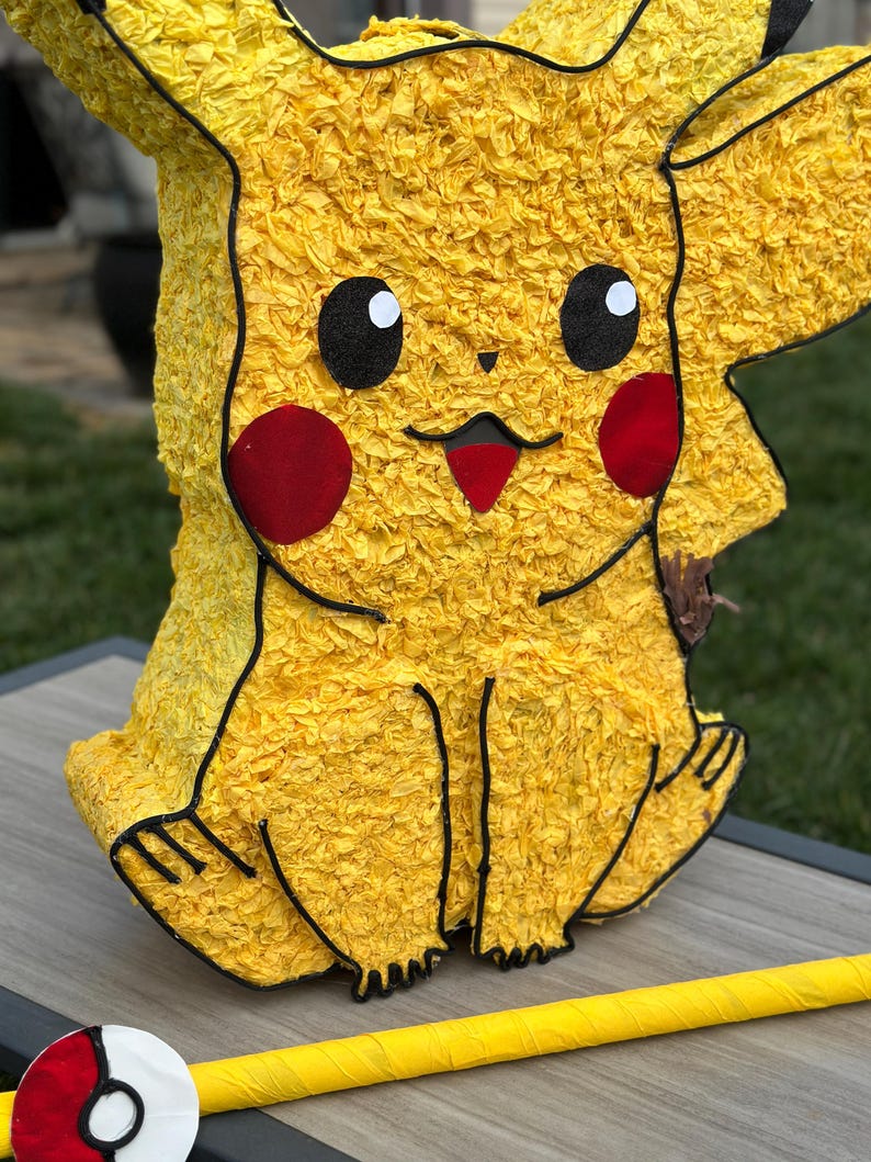 Pikachu Inspired Piñata/pinata, Pikachu Pinata. Piñata De Pikachu - Etsy