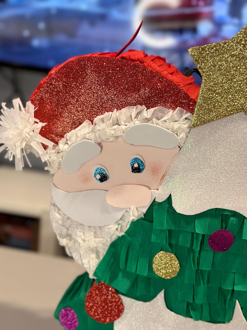 Santa Claus Pinata/piñata, Christmas Pinata, Christmas Decor, Christmas ...
