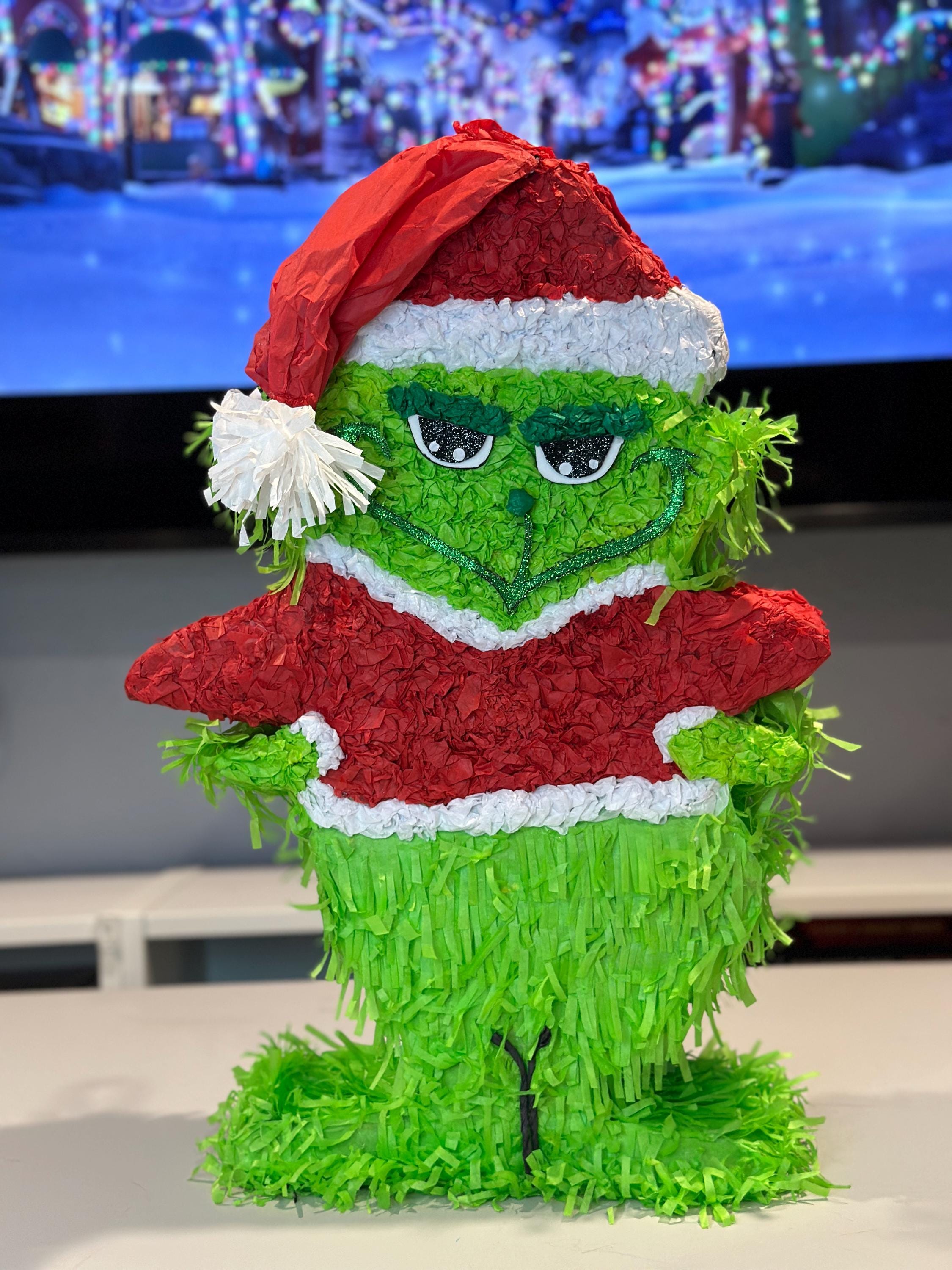 Grinch Inspired Pinata/piñata, Christmas Pinata, Christmas Decor - Etsy