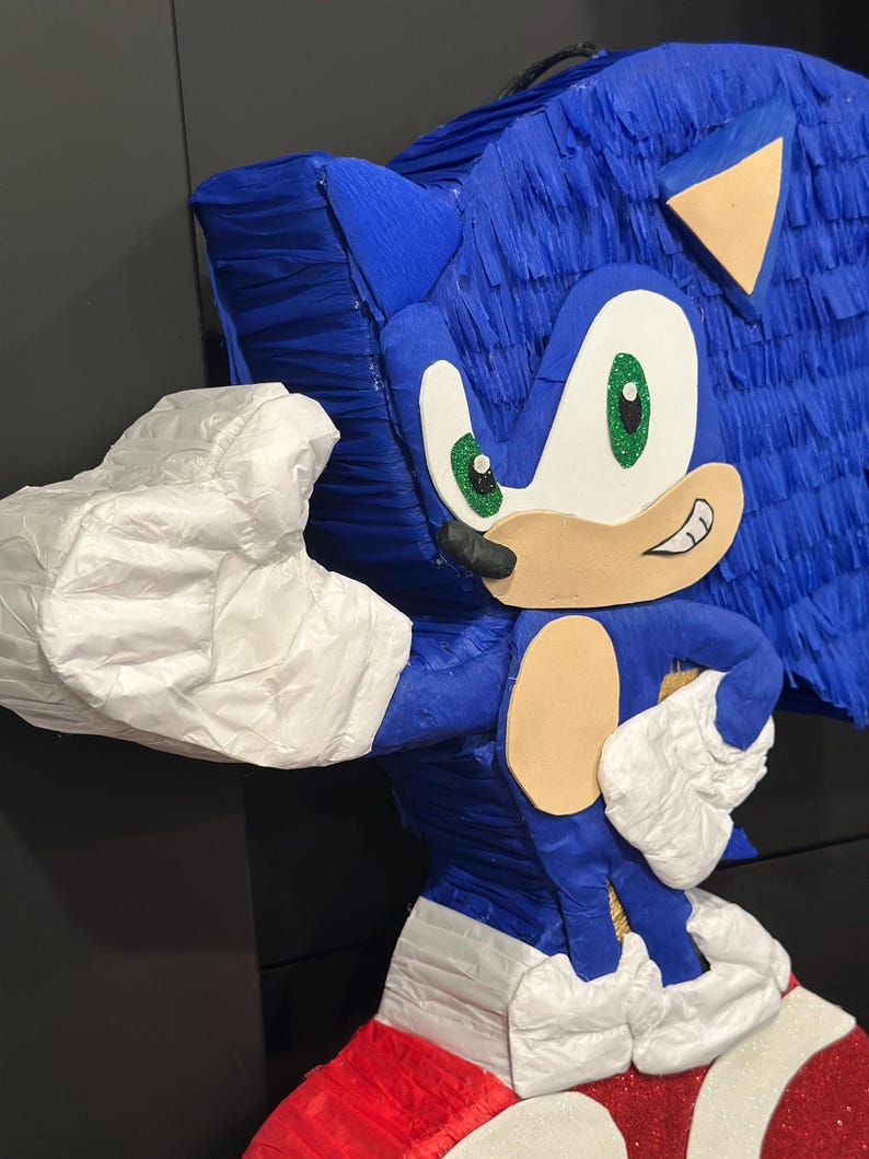 Handmade Sonic Inspired Pinata: Birthday Party Decor - Etsy