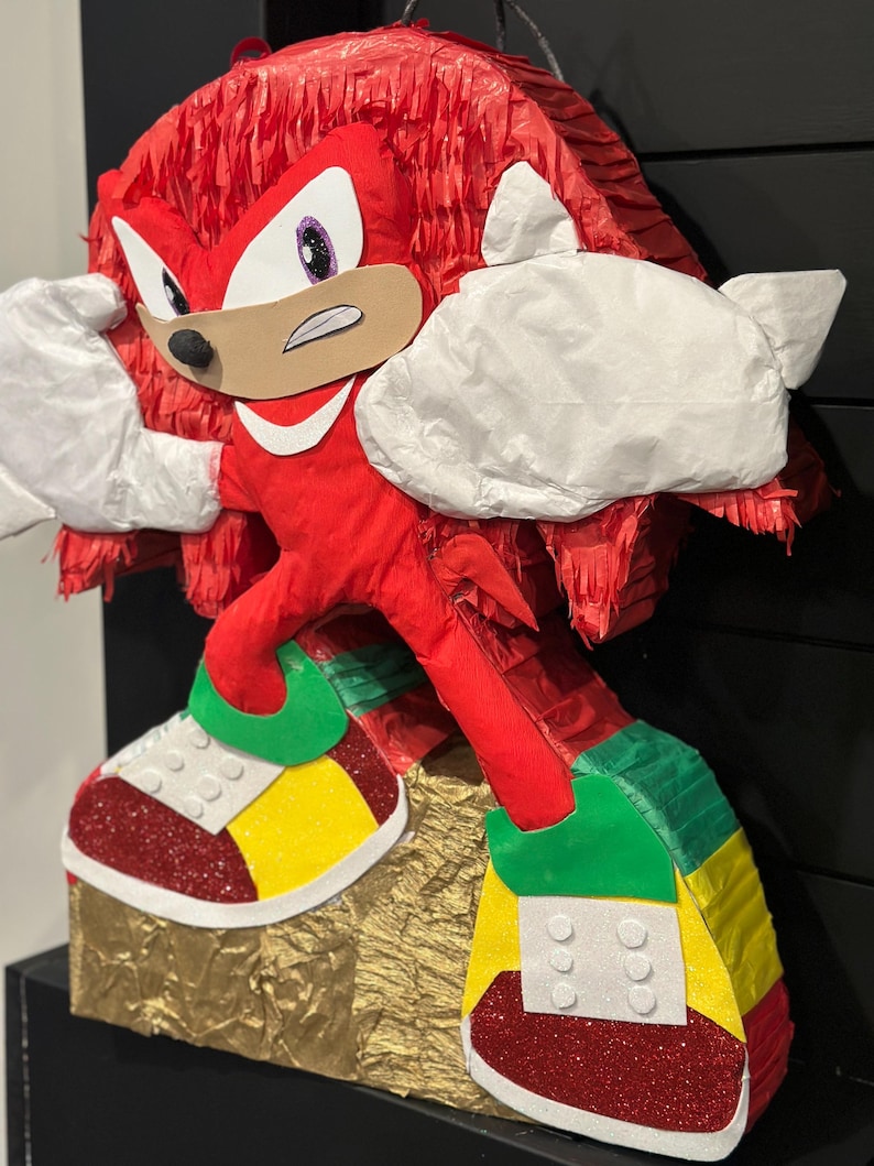 Knuckles Inspired Pinata: Sonic Birthday Party Decor - Etsy