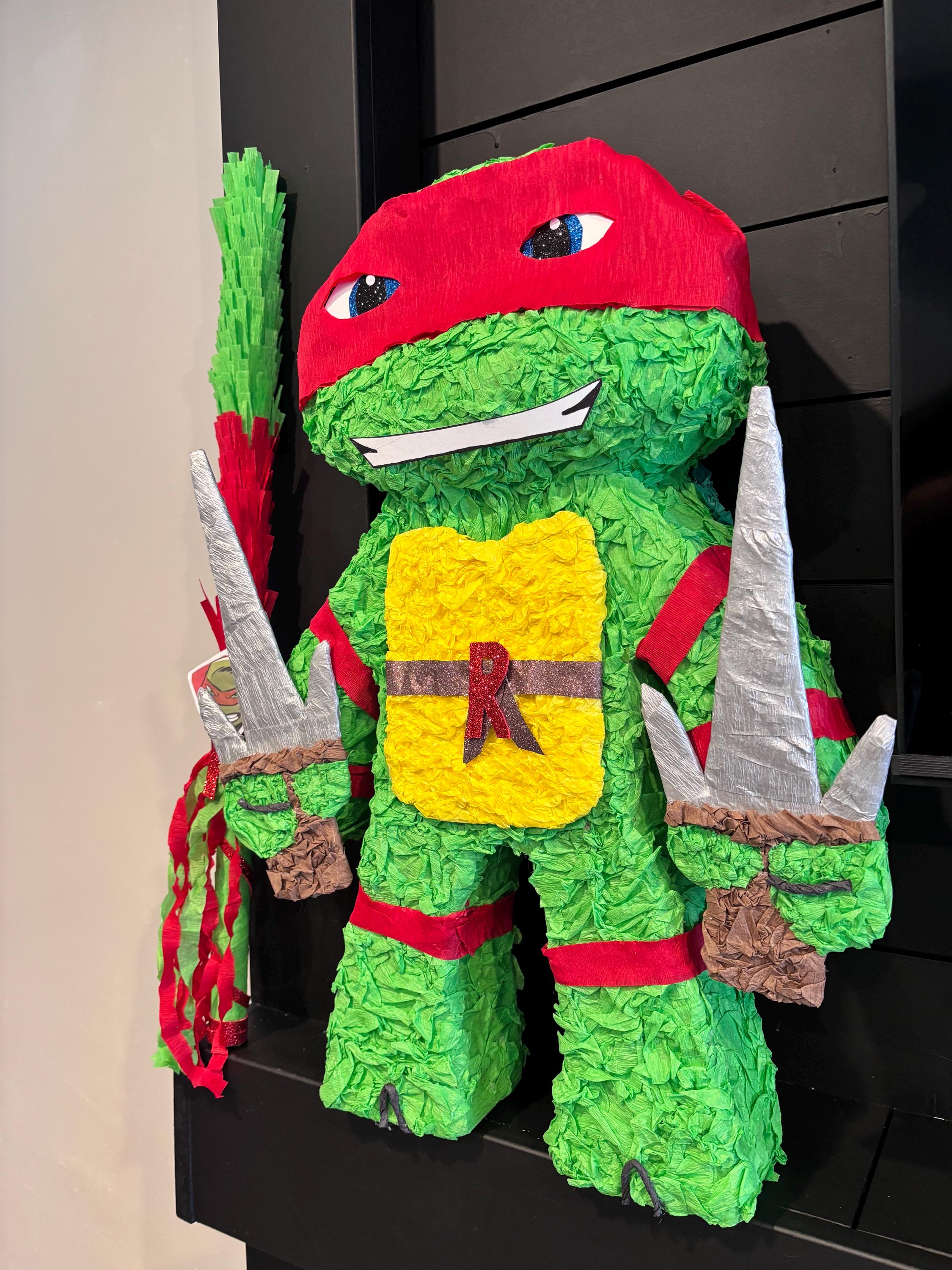 Ninja Turtle Inspired Pinata, Raphael Piñata, Teenage Mutant Ninja ...