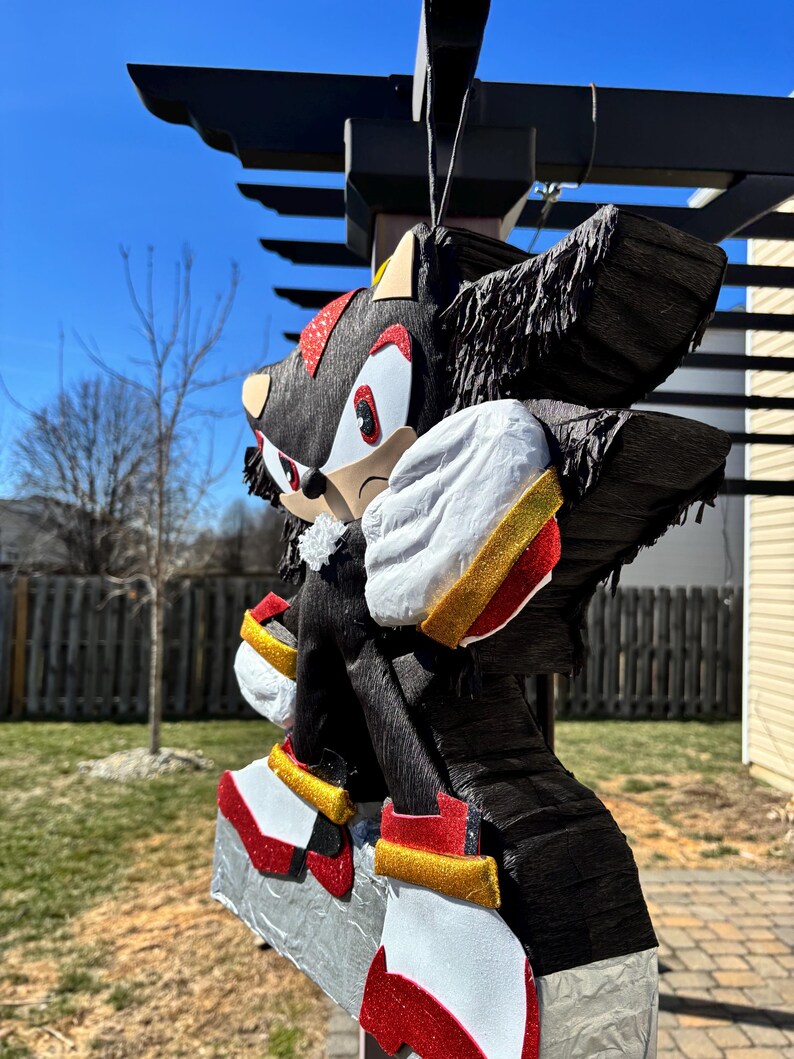 Shadow Inspired Pinata: Sonic Birthday Party Decor - Etsy