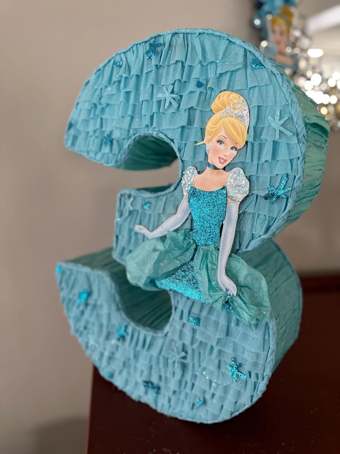 Princess Number Pinata, Handmade Custom Design Number Pinata, Pick Your ...