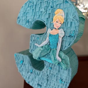 Princess Number Pinata, Handmade Custom Design Number Pinata, Pick Your ...