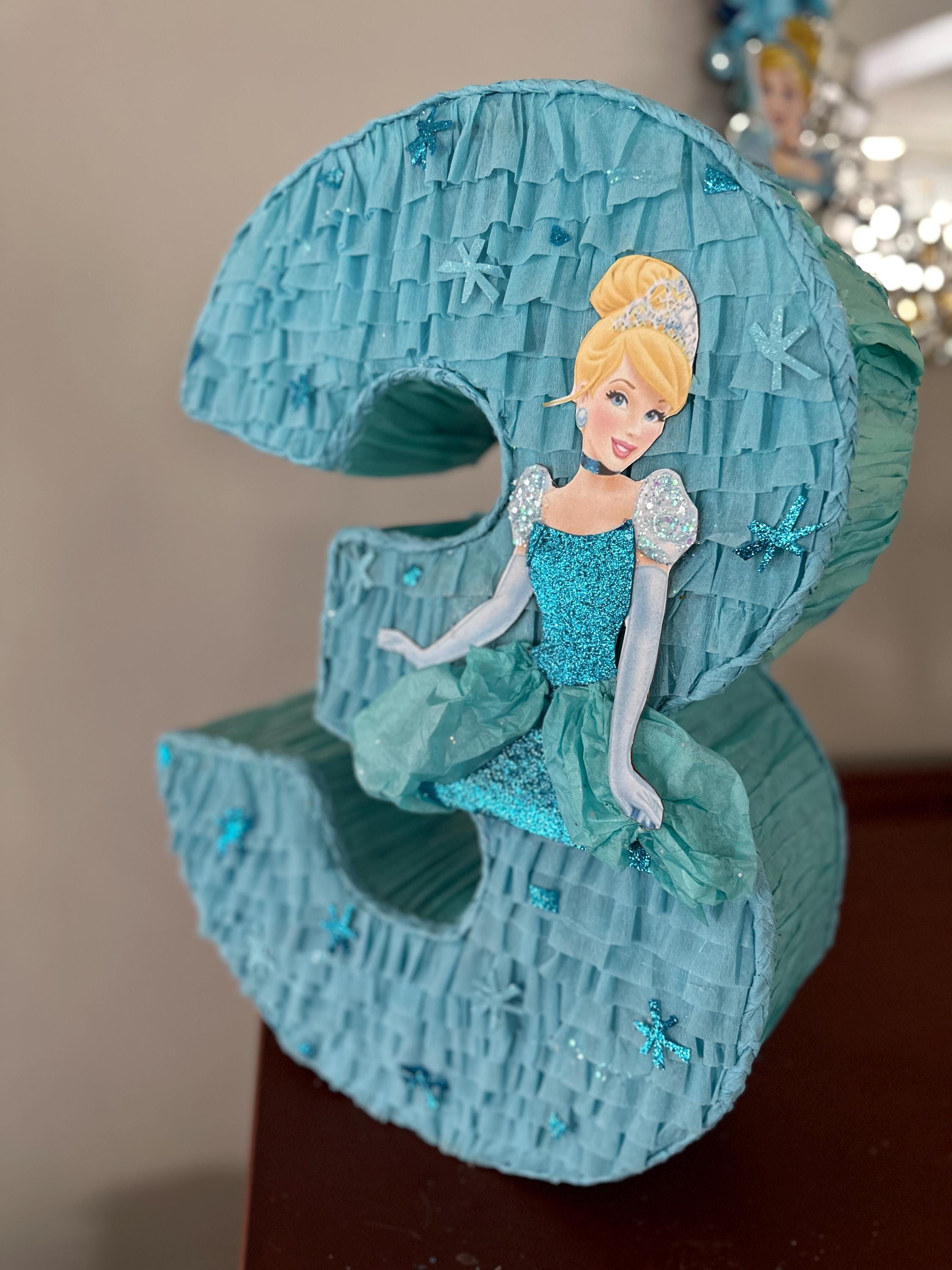 Princess Number Pinata, Handmade Custom Design Number Pinata, Pick Your ...