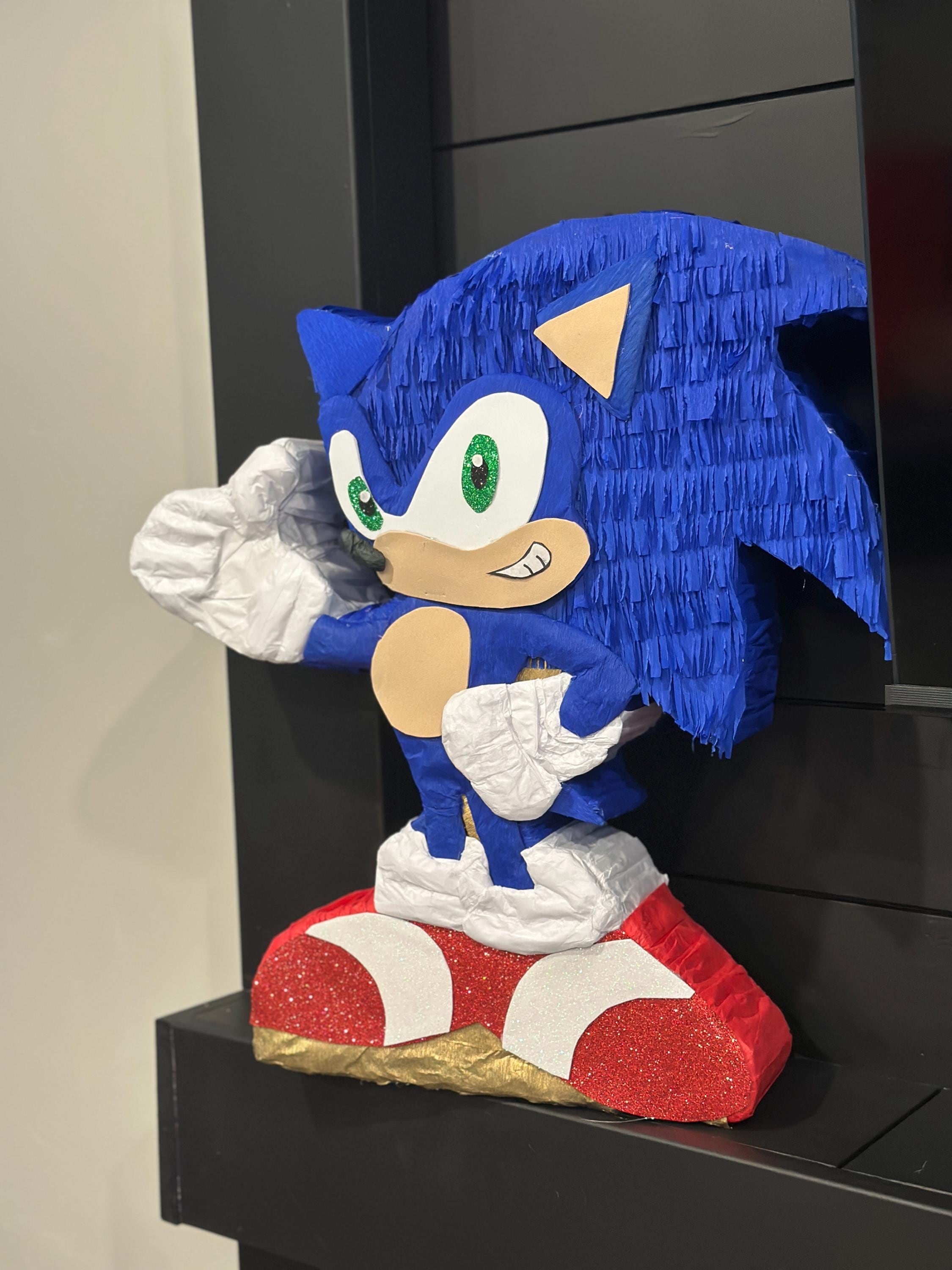 Sonic Inspired Pinata, Pinata De SONIC, Sonic Inspired Craft, Sonic ...