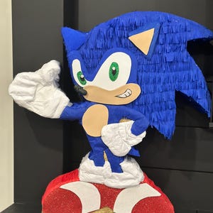 Handmade Sonic Inspired Pinata: Birthday Party Decor - Etsy