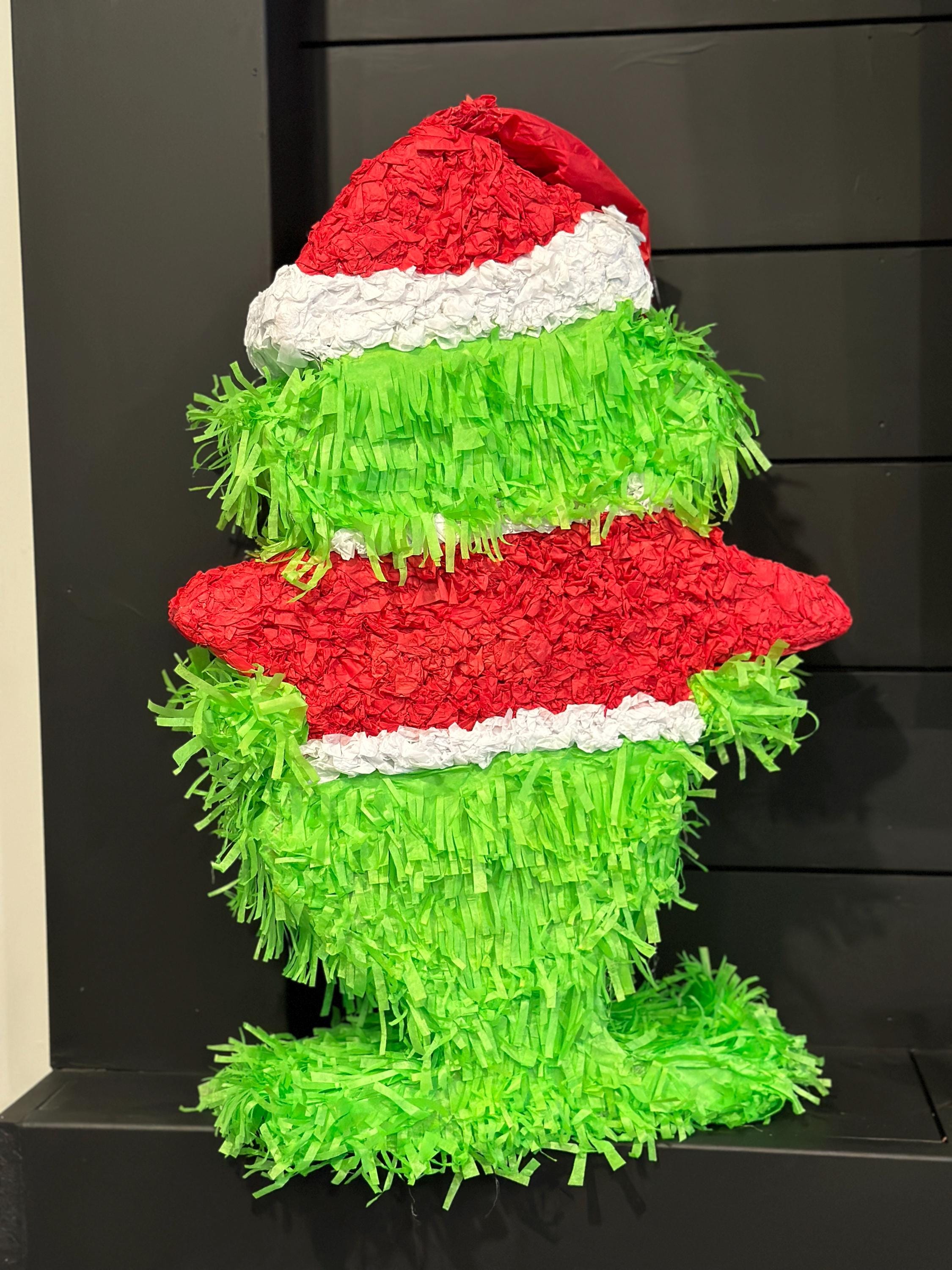 Grinch Inspired Pinata/piñata, Christmas Pinata, Christmas Decor - Etsy