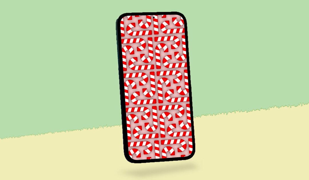 Candy Canes, Christmas iPhone Wallpaper, Christmas Cell Phone ...