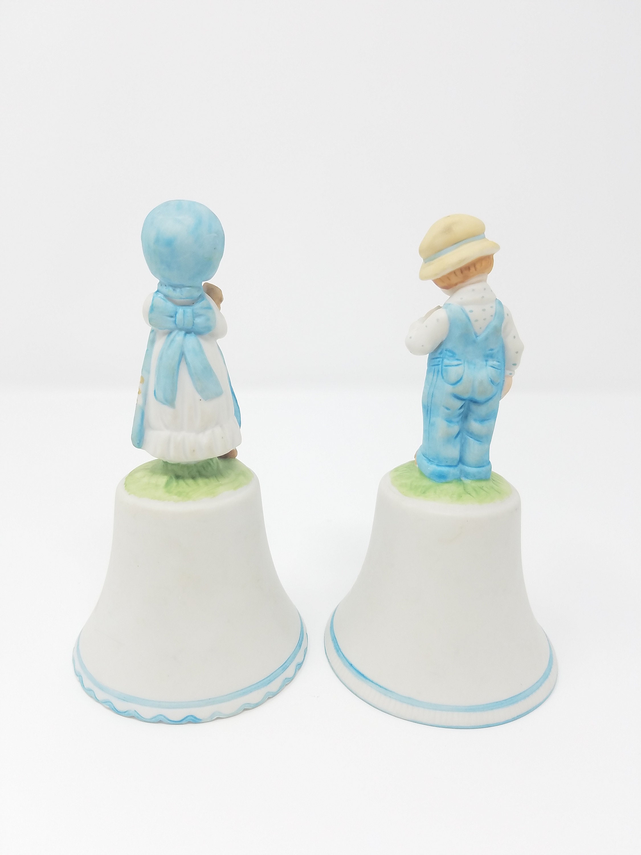 Vtg 1981 Holly Hobbie & Robbie Sculpted Bell Porcelain Collectible Home ...