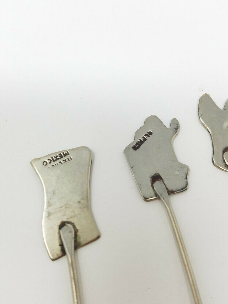 Vtg Mexican Alpaca and Abalone Cocktail Forks Picks Signed Set of 5 - Etsy