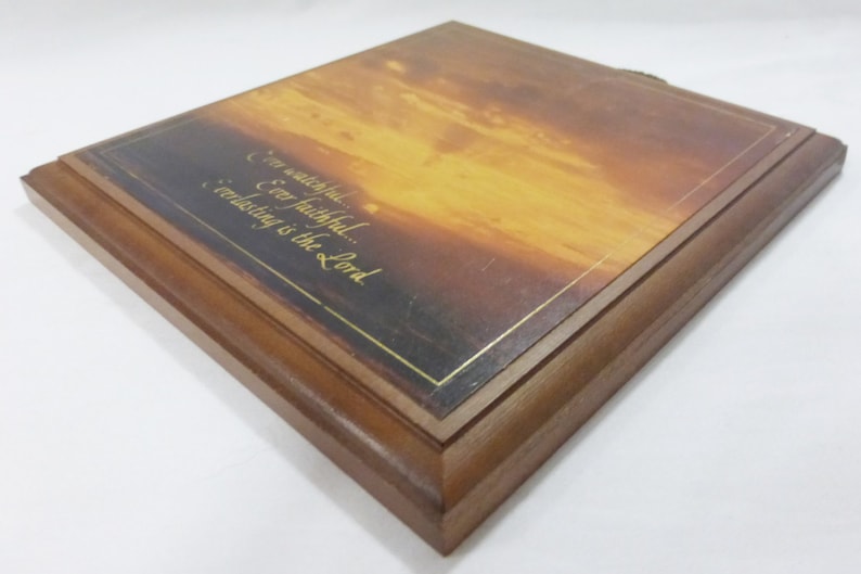 Hallmark Plaque Sunset Picture Wood Vintage Wall Decor Home Decor 1980 ...