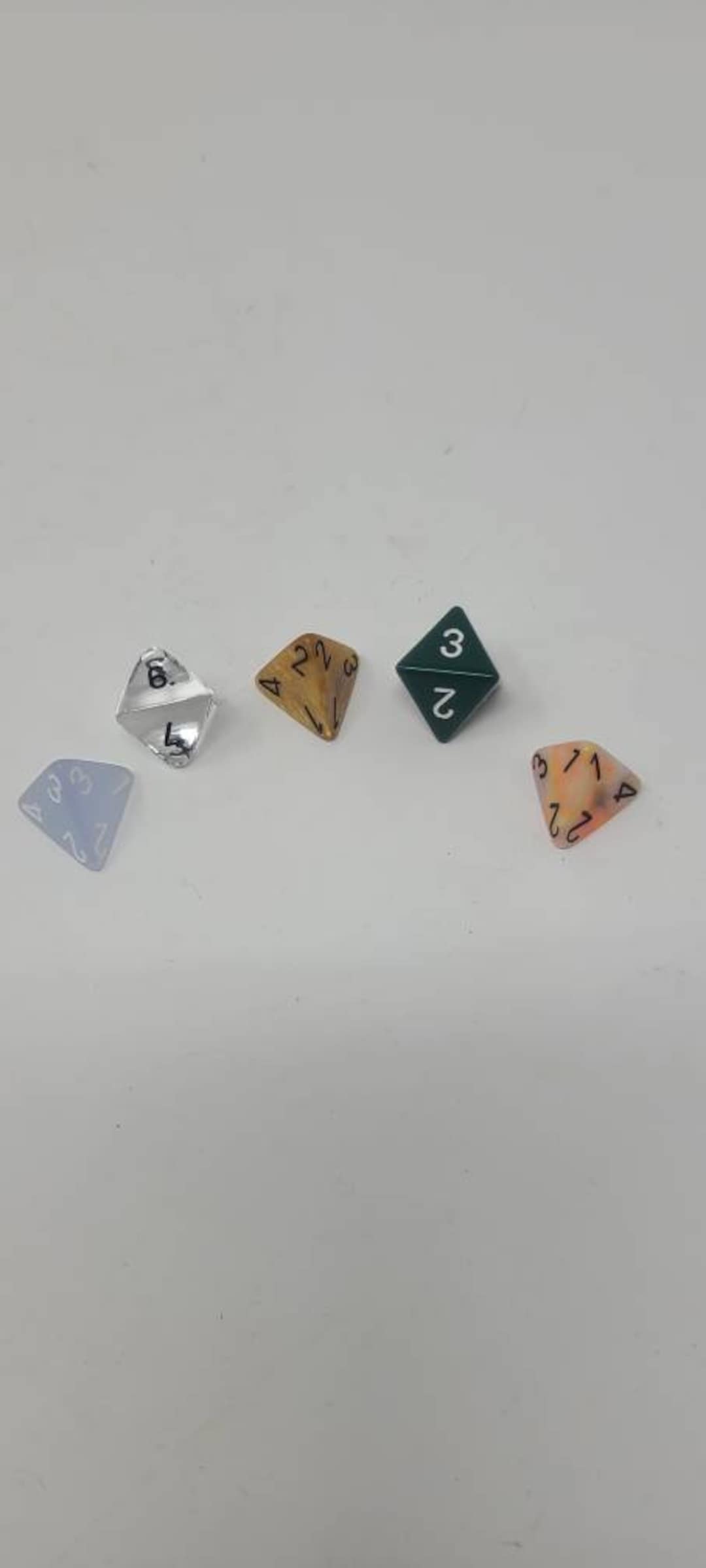 Vintage Triangle Dices Gaming Set of 5 - Etsy