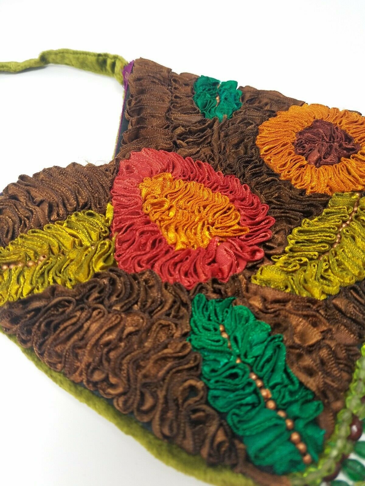 Christian Livingston Collection Women Beaded Handbag Purse Velvet ...