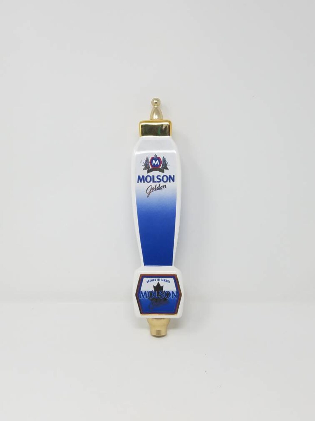 Molson Golden Canada White Porcelain Beer Tap Handle Keg Pull Man Cave ...