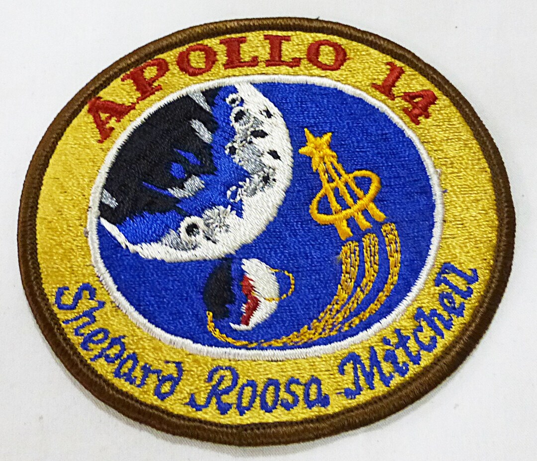 NASA Space Misson Apollo 14 Astronauts Shepard Roosa Embroidered Iron ...