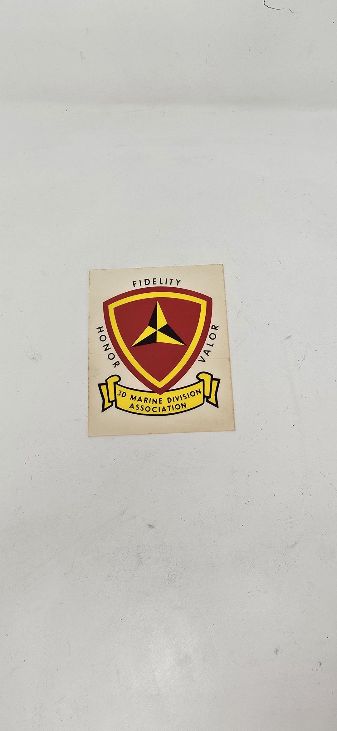 Vintage Sticker U.S. 3rd Marine Division Emblem Military - Etsy