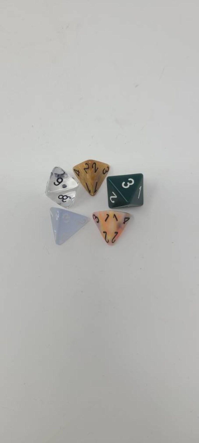 Vintage Triangle Dices Gaming Set of 5 - Etsy