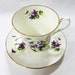 Springfield England Bone China Tea Cup and Saucer Lavender Violets ...