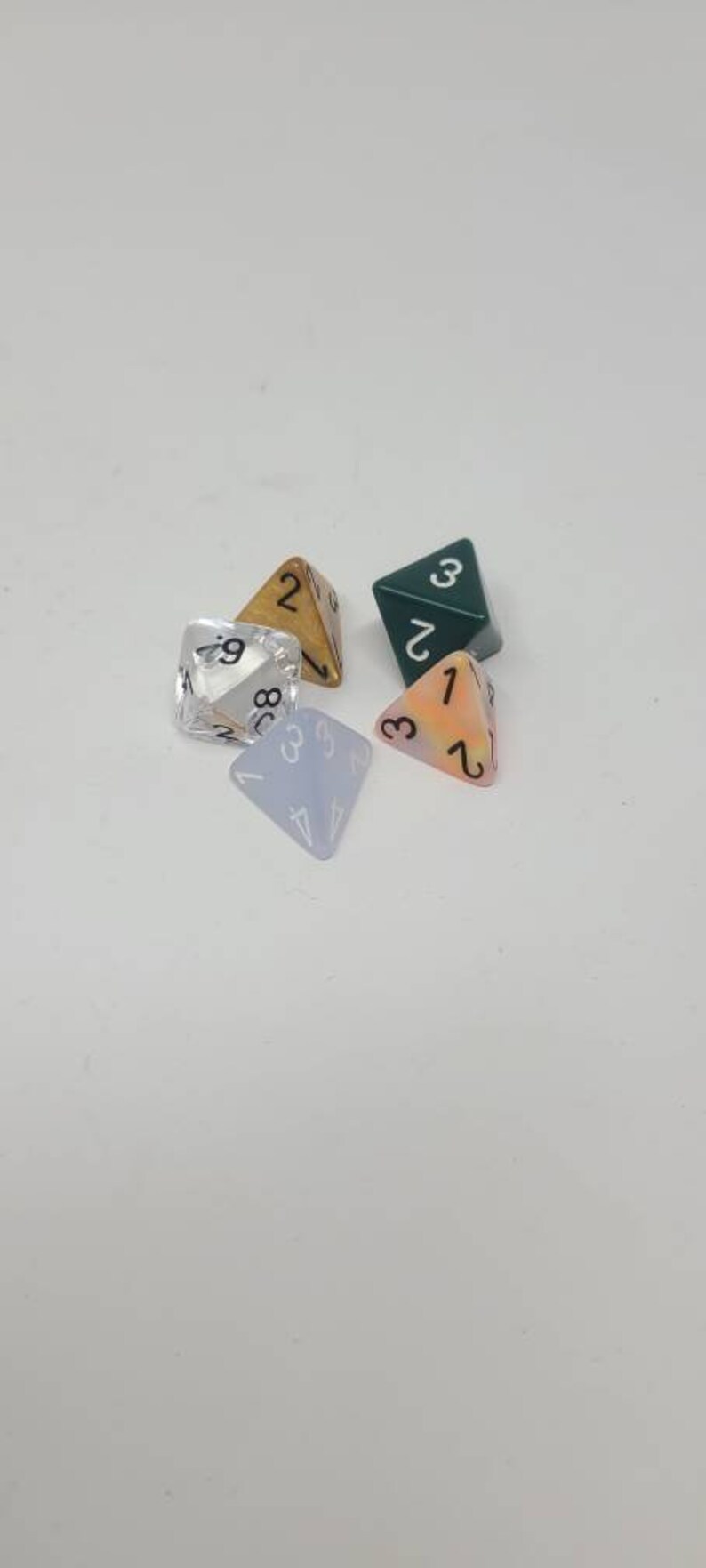 Vintage Triangle Dices Gaming Set of 5 - Etsy