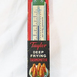 Vintage Taylor Thermometer Stainless Steel Deep Frying With Box Kitchen ...