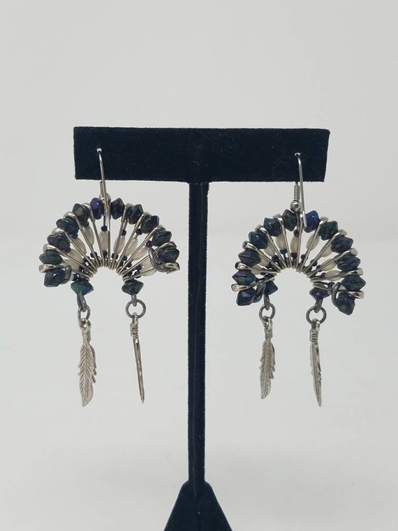 Hand made Native American Indian War Bonnet hooks dro… - Gem