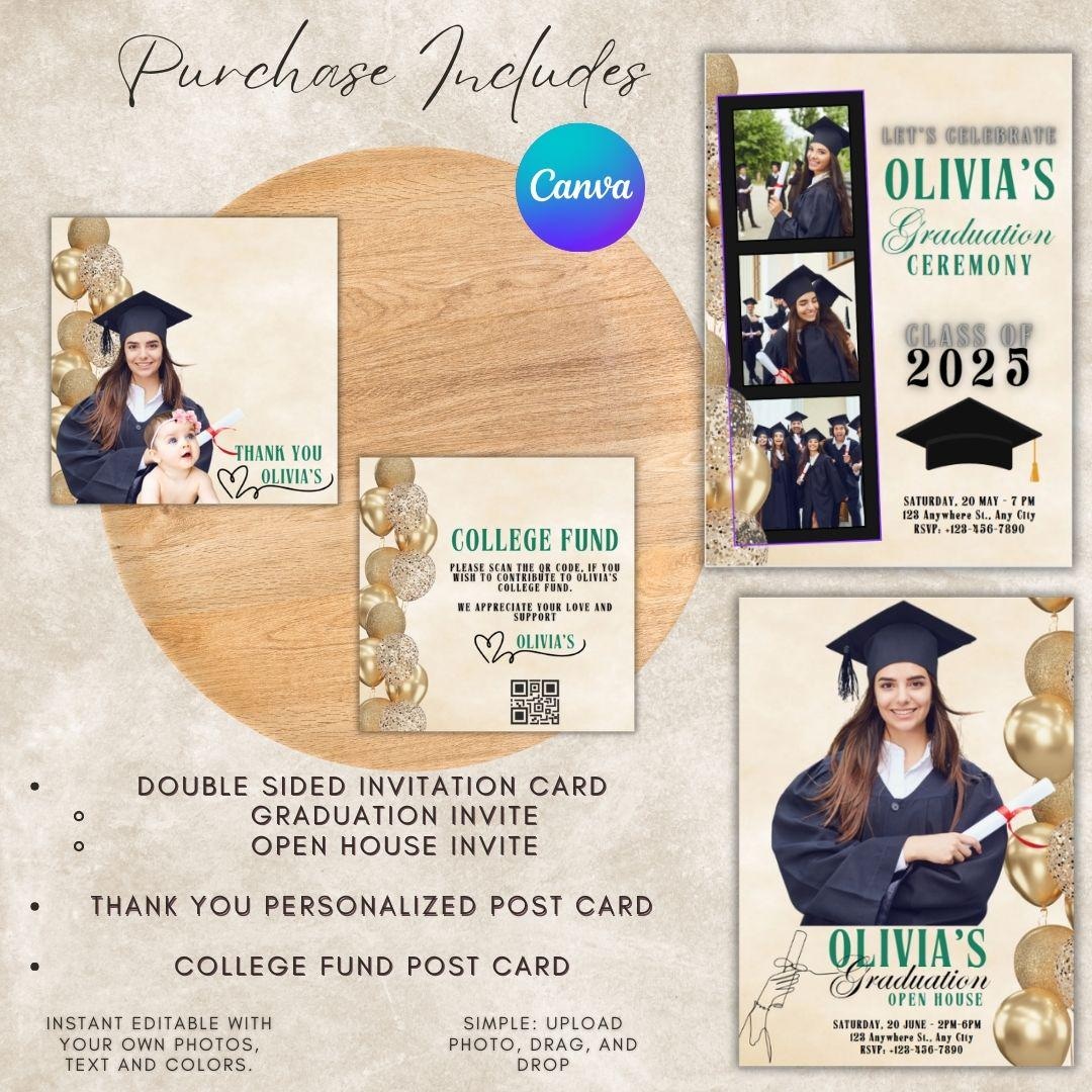 Graduation & Open House Invitation - Etsy
