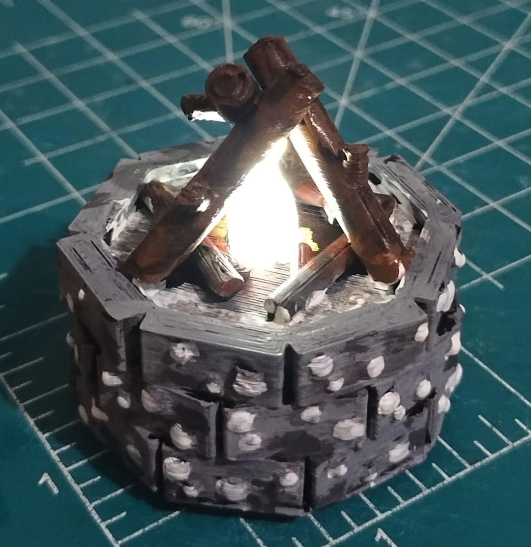 Miniature Campfire Flickering LED - Etsy