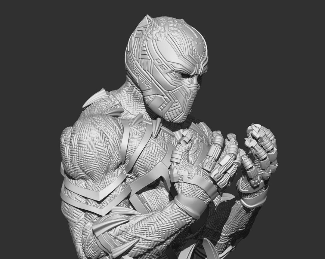 Black Panther 3d Printer STL Files - Etsy