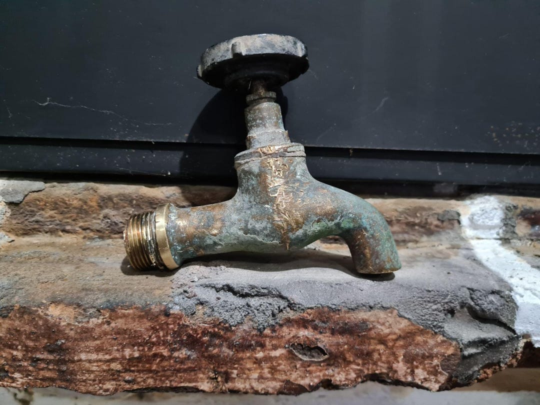 Vintage Cast Iron Water Tap. Industrial Faucet. Cast Iron Faucet ...