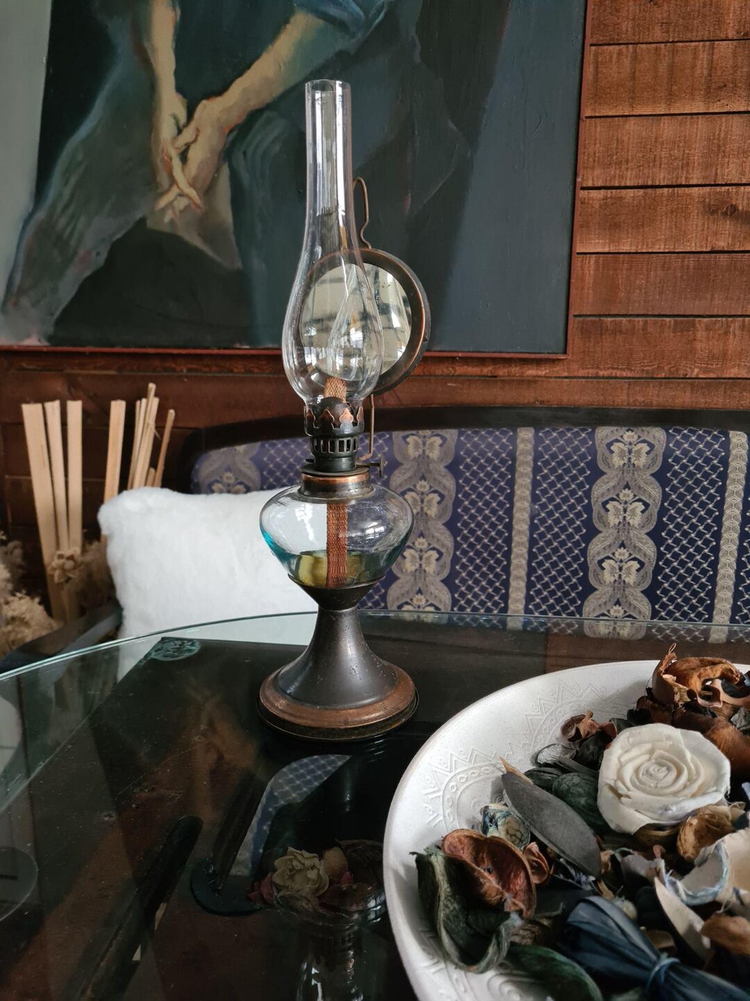 Vintage Gas Wall Lamp. Antique Gas Lamp in Perfect Condition. Rustic ...