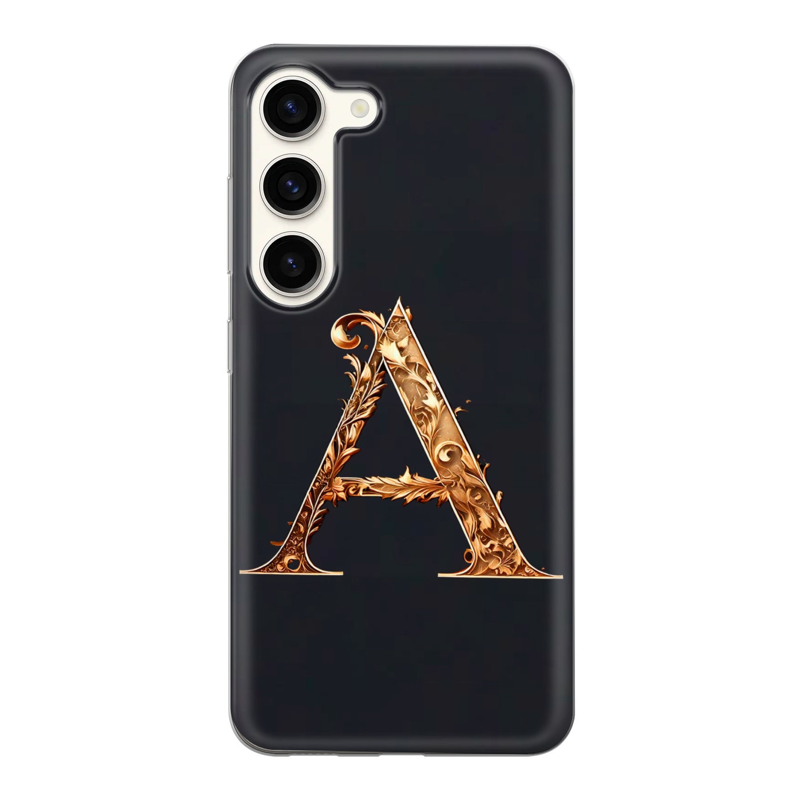 Handwriting Letter Phone Case Alphabet Cover for Samsung Galaxy S24 S23 ...