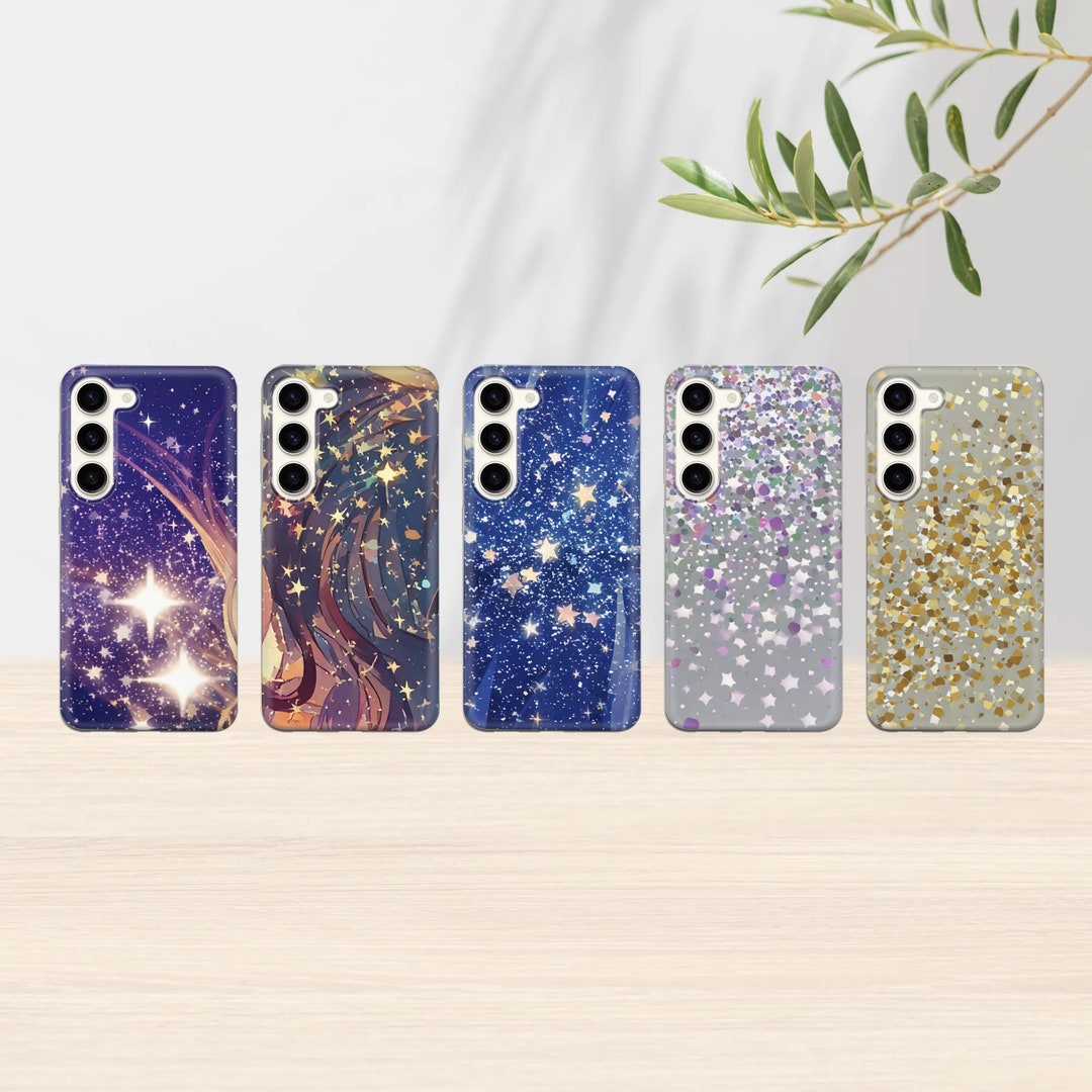 Shiny Stars Glitter Phone Case Twinkle Cover for Samsung Galaxy S24 S23 ...
