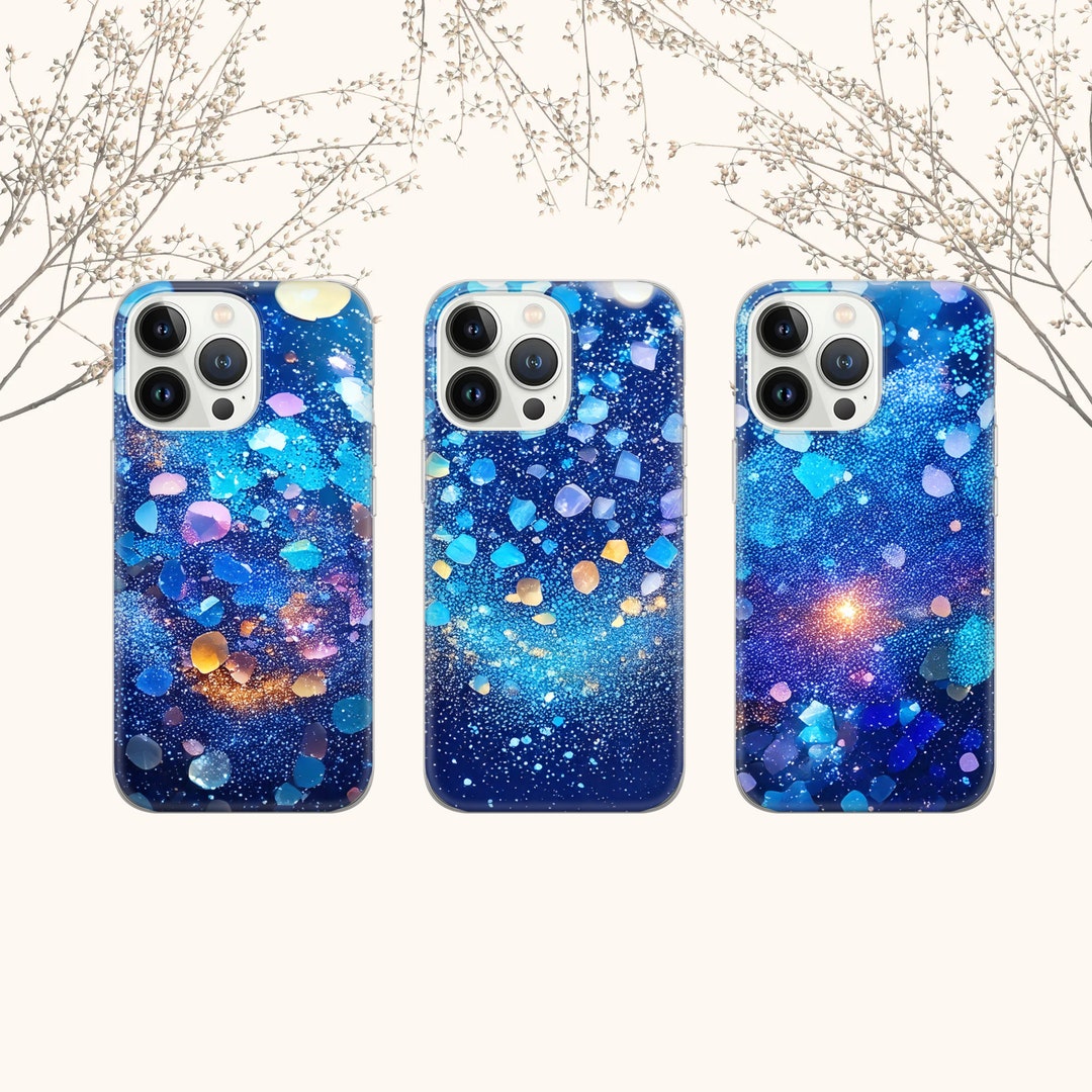 Dazzling Twinkle Phone Case Crystal Shards Cover for iPhone 16 Pro, 15 ...